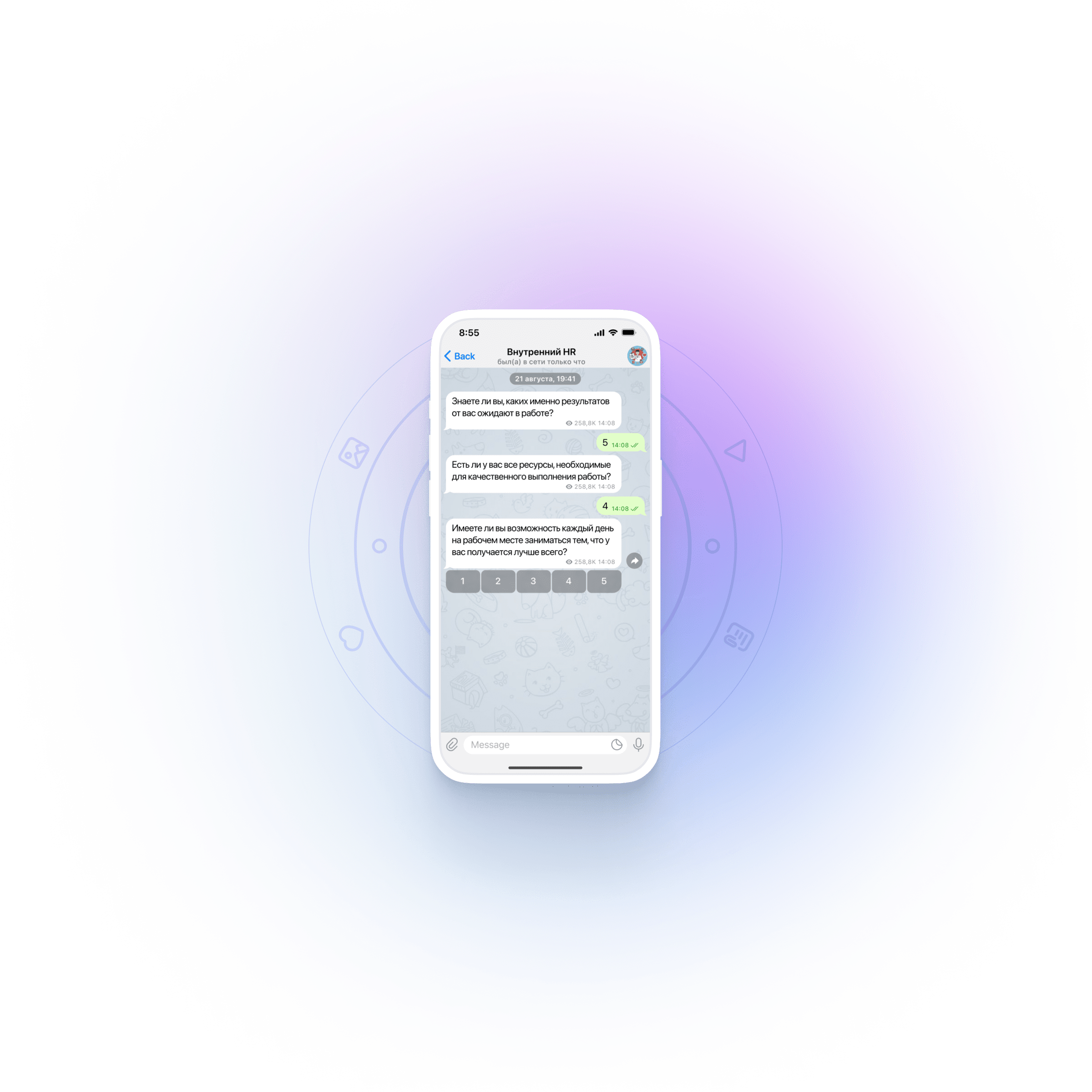 HR bot platform made to automate communication in messenger apps